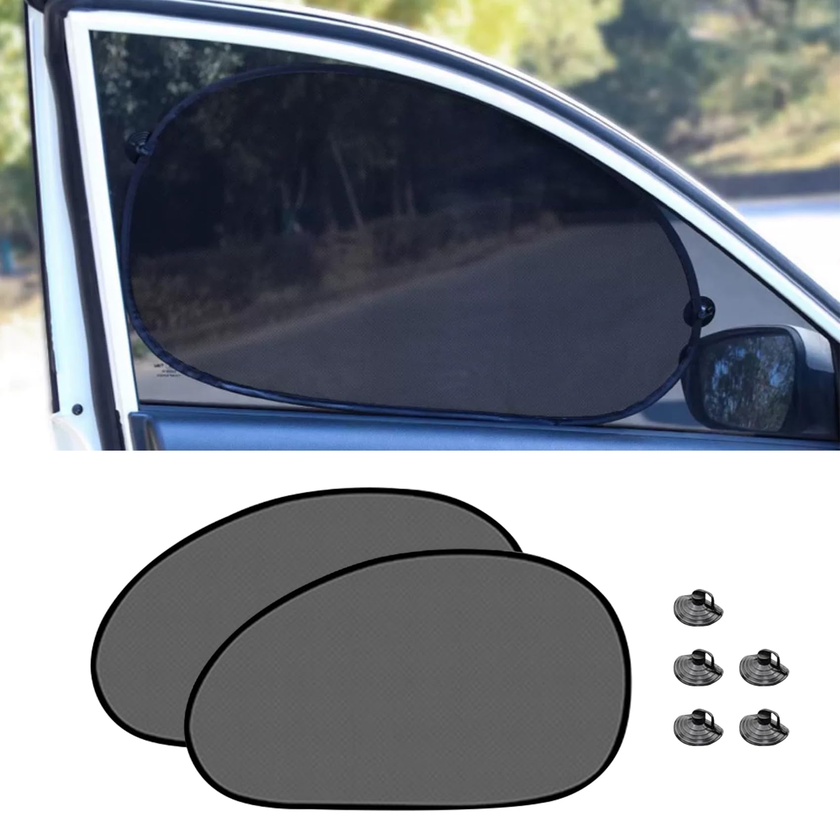 Amazon.com: 2PCS Car Window Shade, 25"×15" Side Window Sun Shade ...