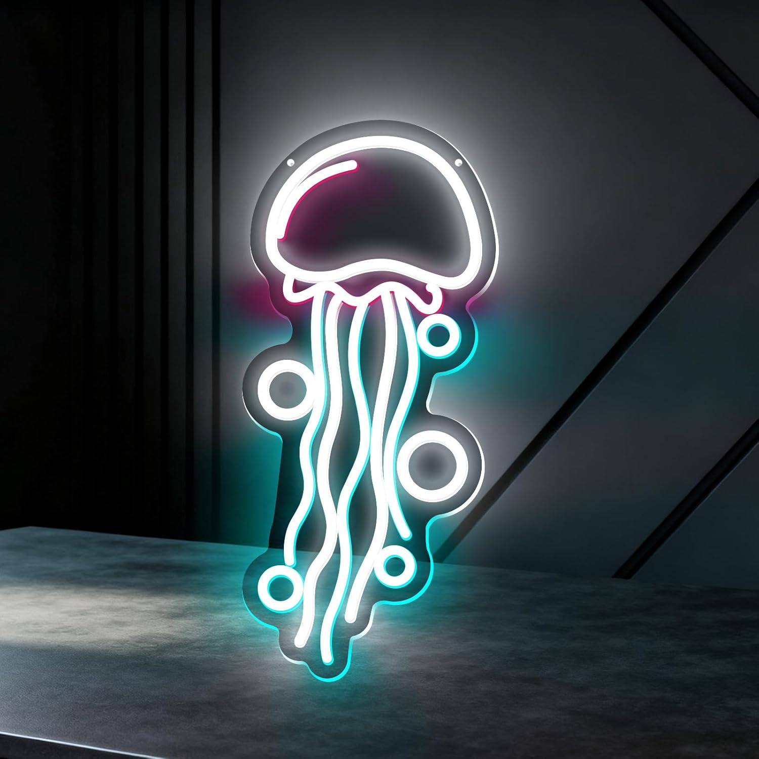 Amazon.com: Ocean Led Neon Signs -Jellyfish Light With On/Off Switch ...
