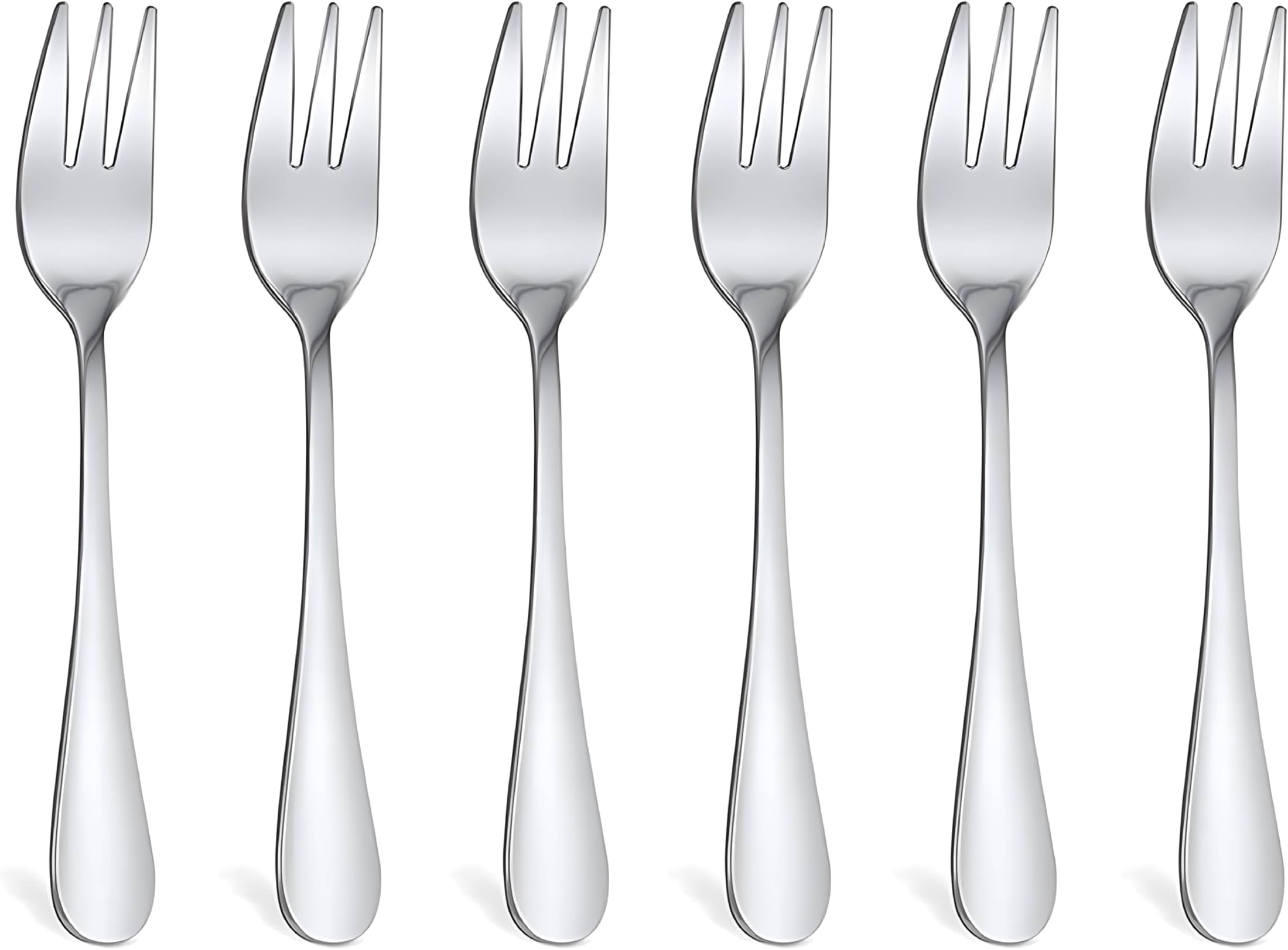 SBOMHS 5.5 Inch Fruit Forks Cake Forks Stainless Steel (Coloured ...