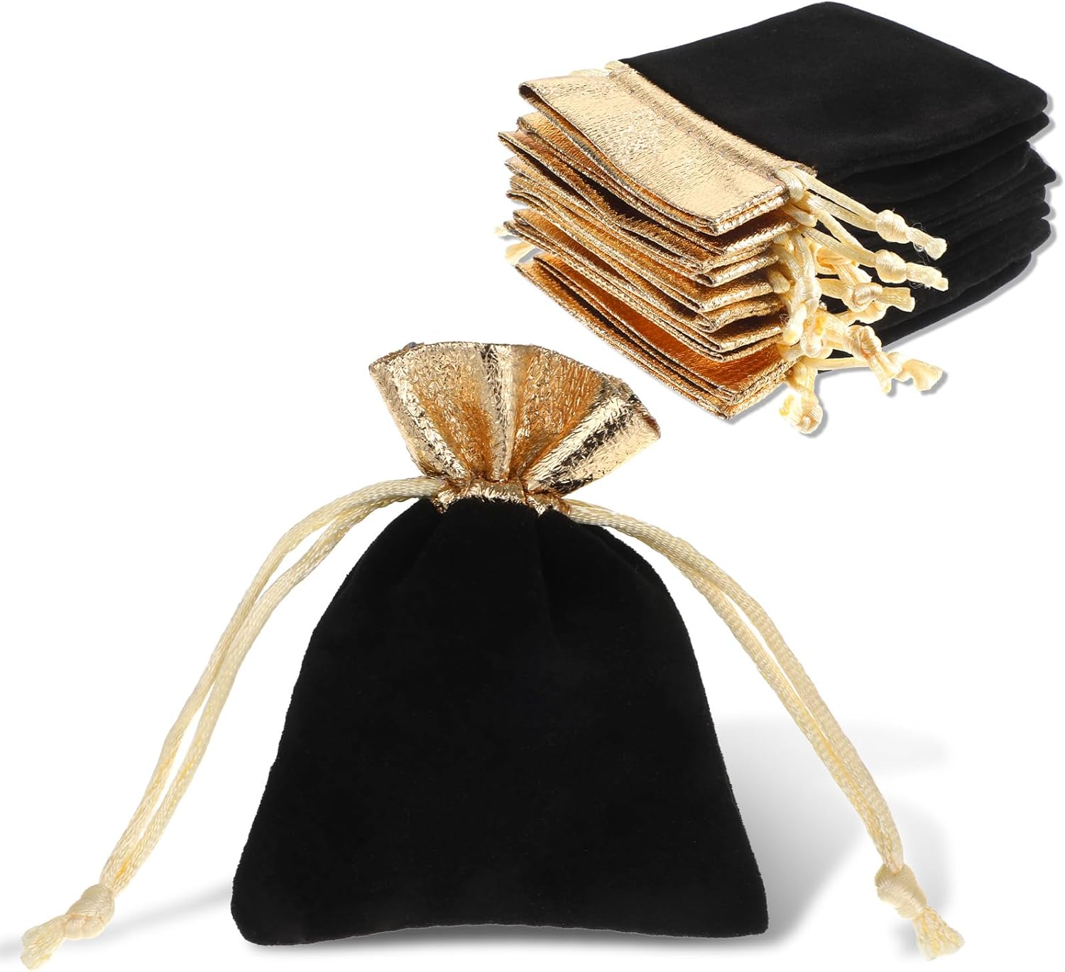 Amazon.com: Xyembu 20 Pcs Velvet Drawstring Jewelry Pouches, Jewelry ...