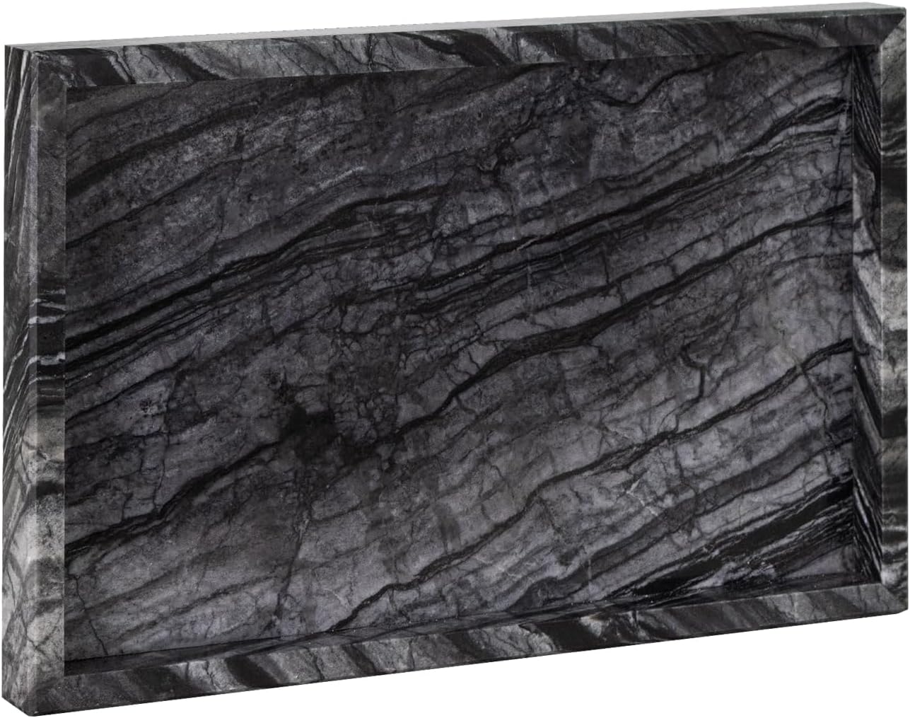 Amazon.com: MAONAME Natural Marble Tray, Vanity Decorative Tray, Small ...
