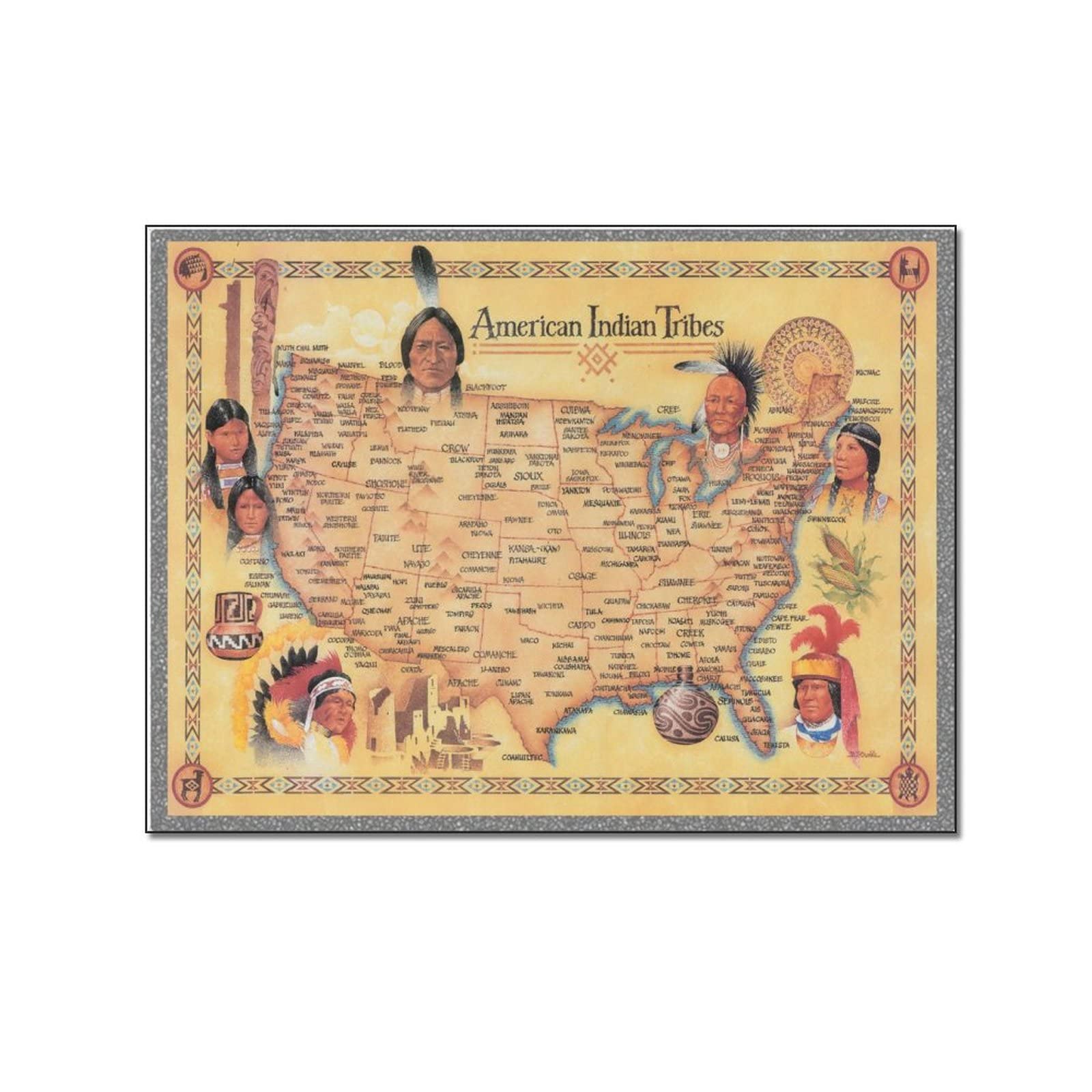 Native American Paper Border