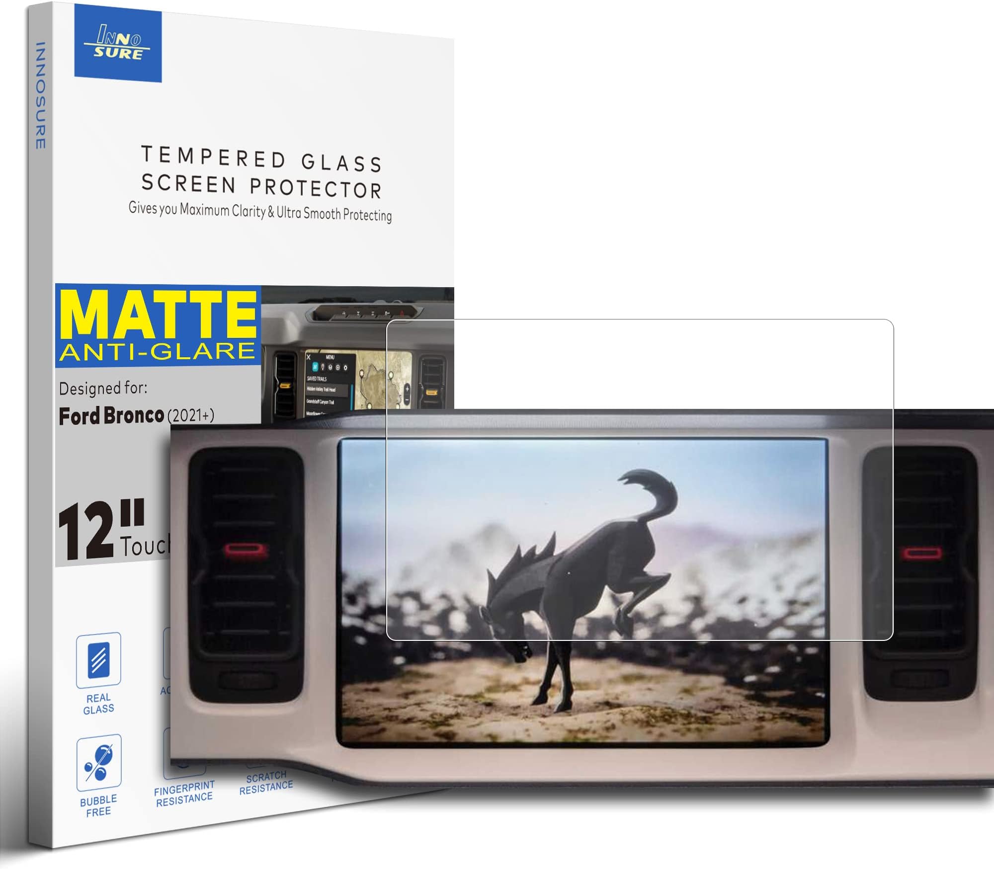 Amazon.com: R RUIYA Bronco Screen Protector Matte for 2021-2024 Ford ...