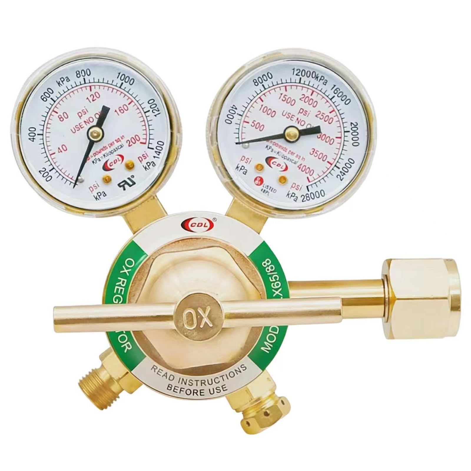Snapklik.com : CDL LX65 Medium Duty Oxygen Regulator CGA540