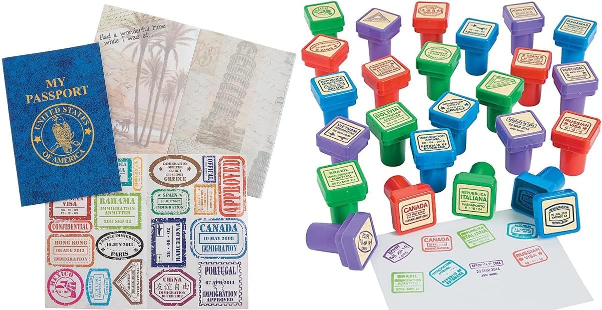 Amazon.com: Passport Sticker Books (12 Books, 24 Stampers) : Everything ...
