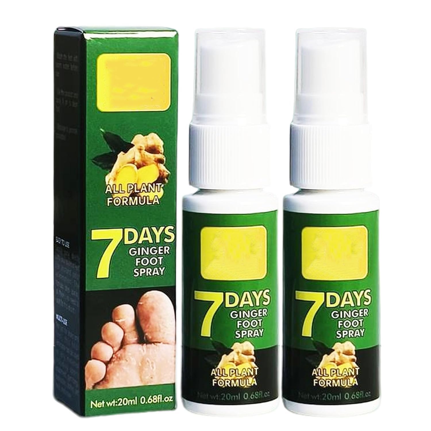 Amazon.com : XHNMDL 7 DAYS Ginger Foot Spray, 7 Days Ginger Nail ...
