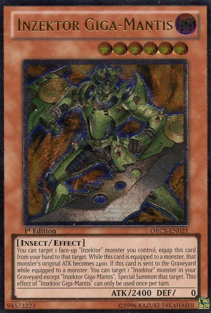 Yu-Gi-Oh! - Inzektor Giga-Mantis (ORCS-EN021) - Order of Chaos - 1st Edition - Ultimate Rare ...