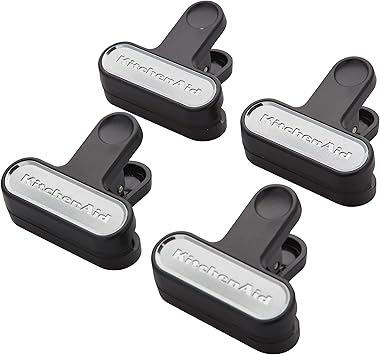 KitchenAid Classic Small Bag Clips, Set of 4, Onyx Black : Amazon.ca: Home