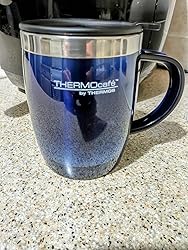 Thermos ThermoCafé 187094 Translucent Desk Mug, Red, 450 ml : Amazon.co ...