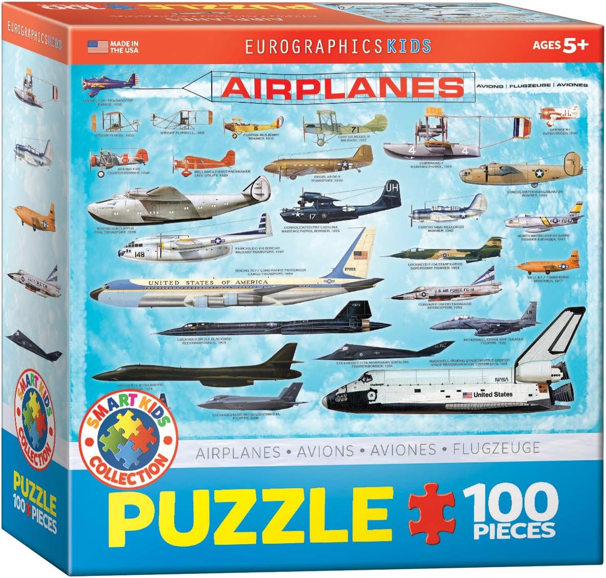 Amazon.com: Airplanes 100 Piece Jigsaw Puzzle : Toys & Games