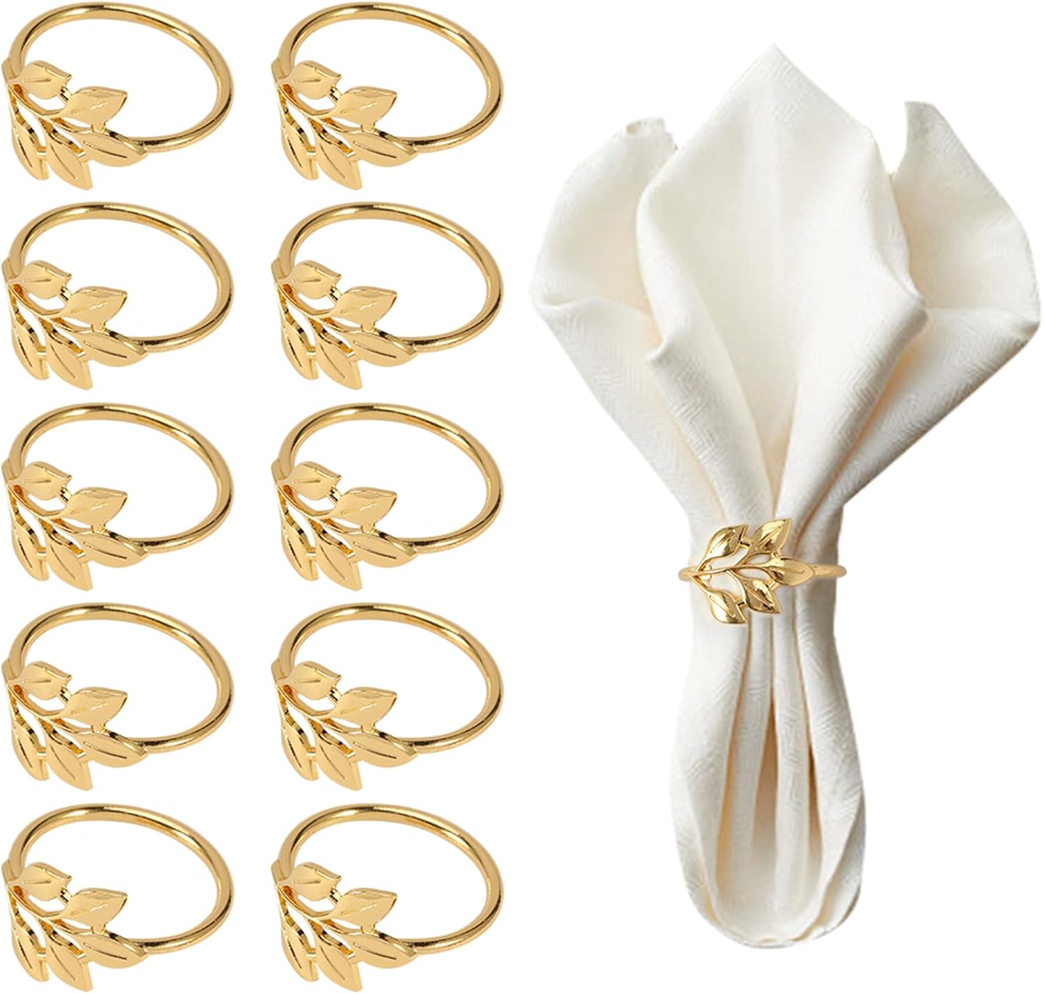 Amazon.com: 20 Pcs Napkin Rings Gold Napkin Rings Easter Napkin Rings ...