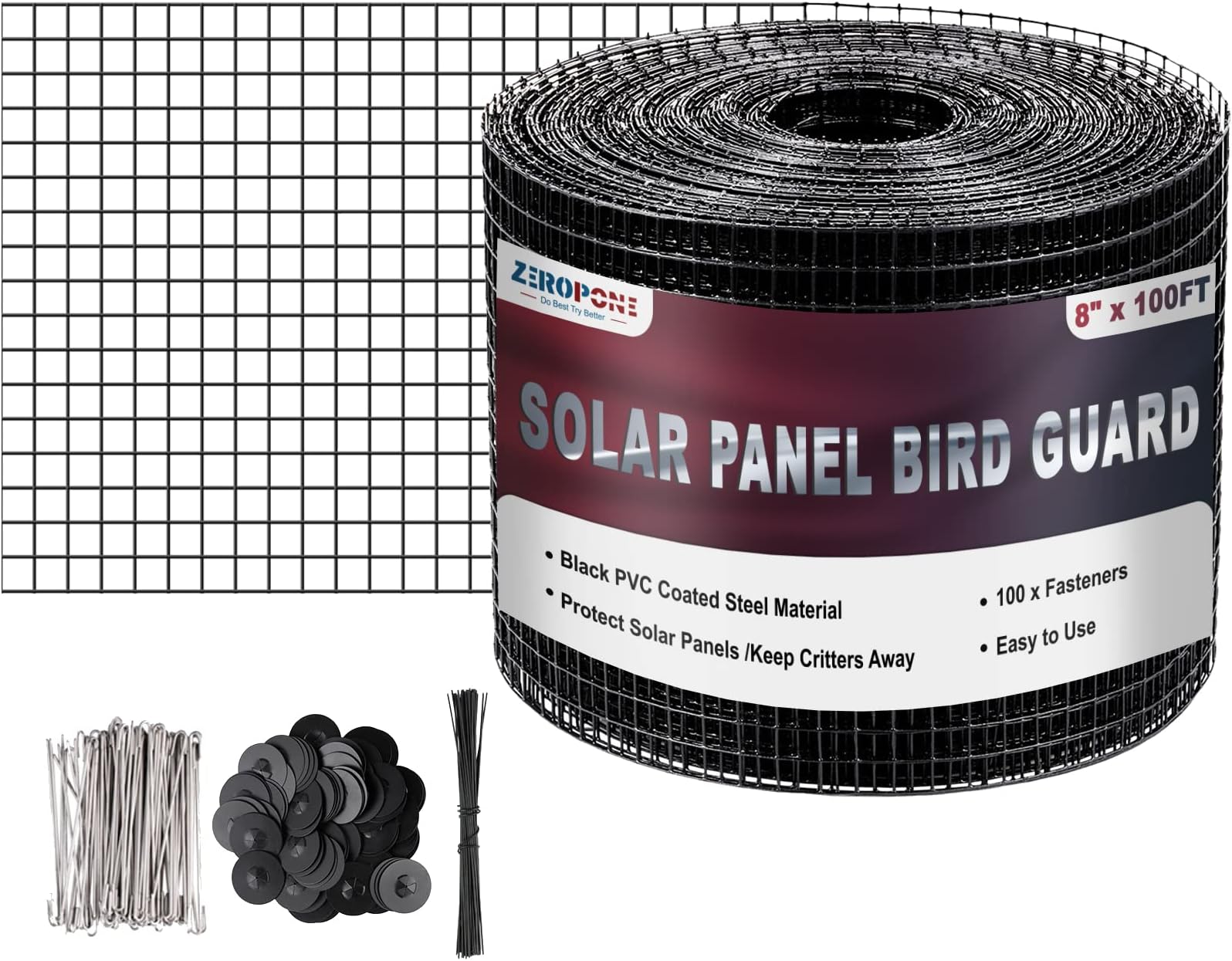 Amazon.com : TOMCHY Solar Panel Bird/Critter Guard Mesh 8In x100 Ft 70 ...
