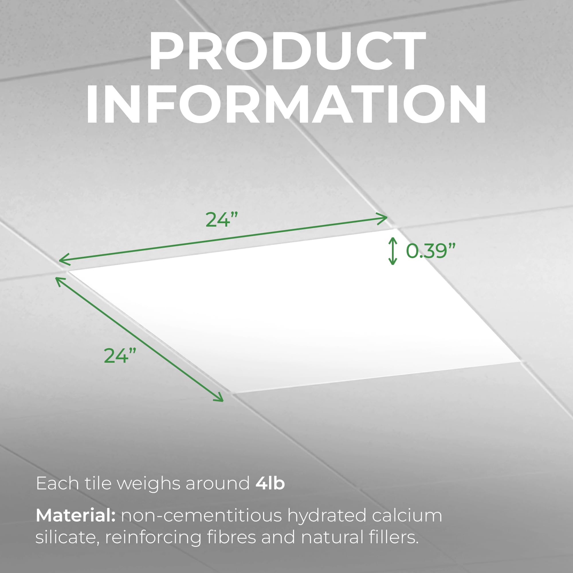 Snapklik.com : EconoHome Aerolite Calcium Silicate Waterproof Ceiling ...