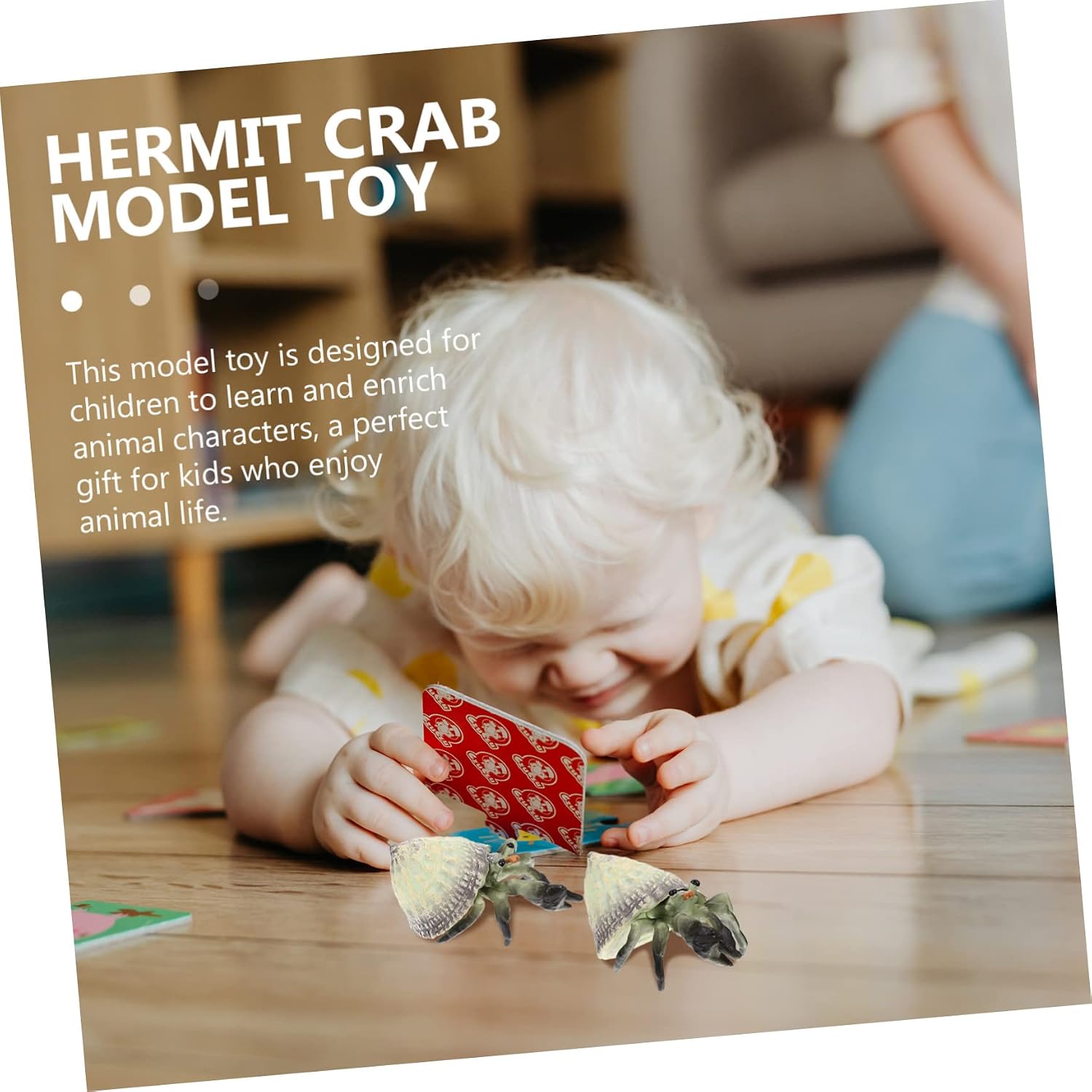 CANIGHT Hermit Crab Model Plastic Animals Figures Animals for Kids ...