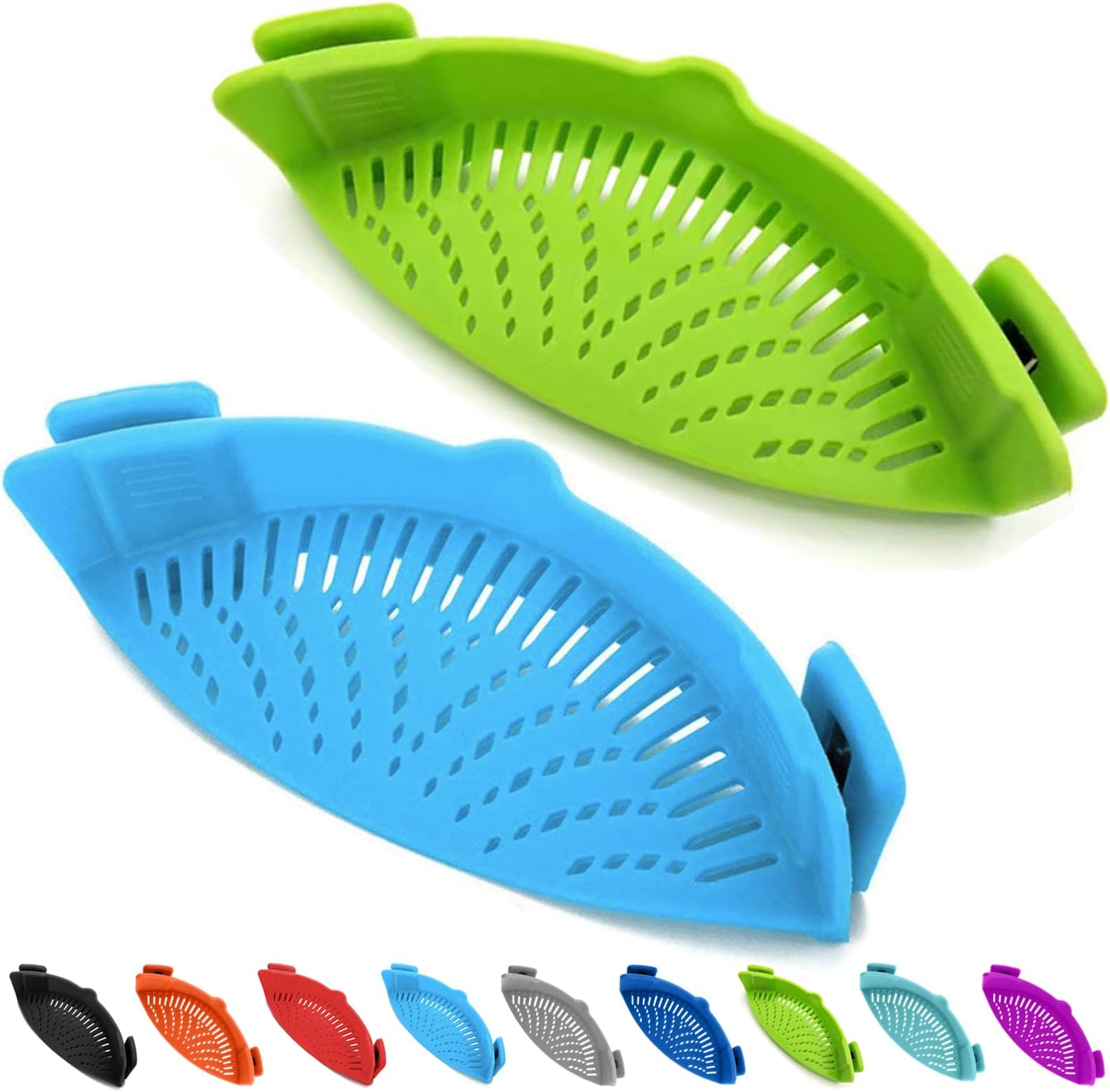 Amazon.com: PERFECT PASTA PAL Clip-on Strainer for Pots - Silicone ...