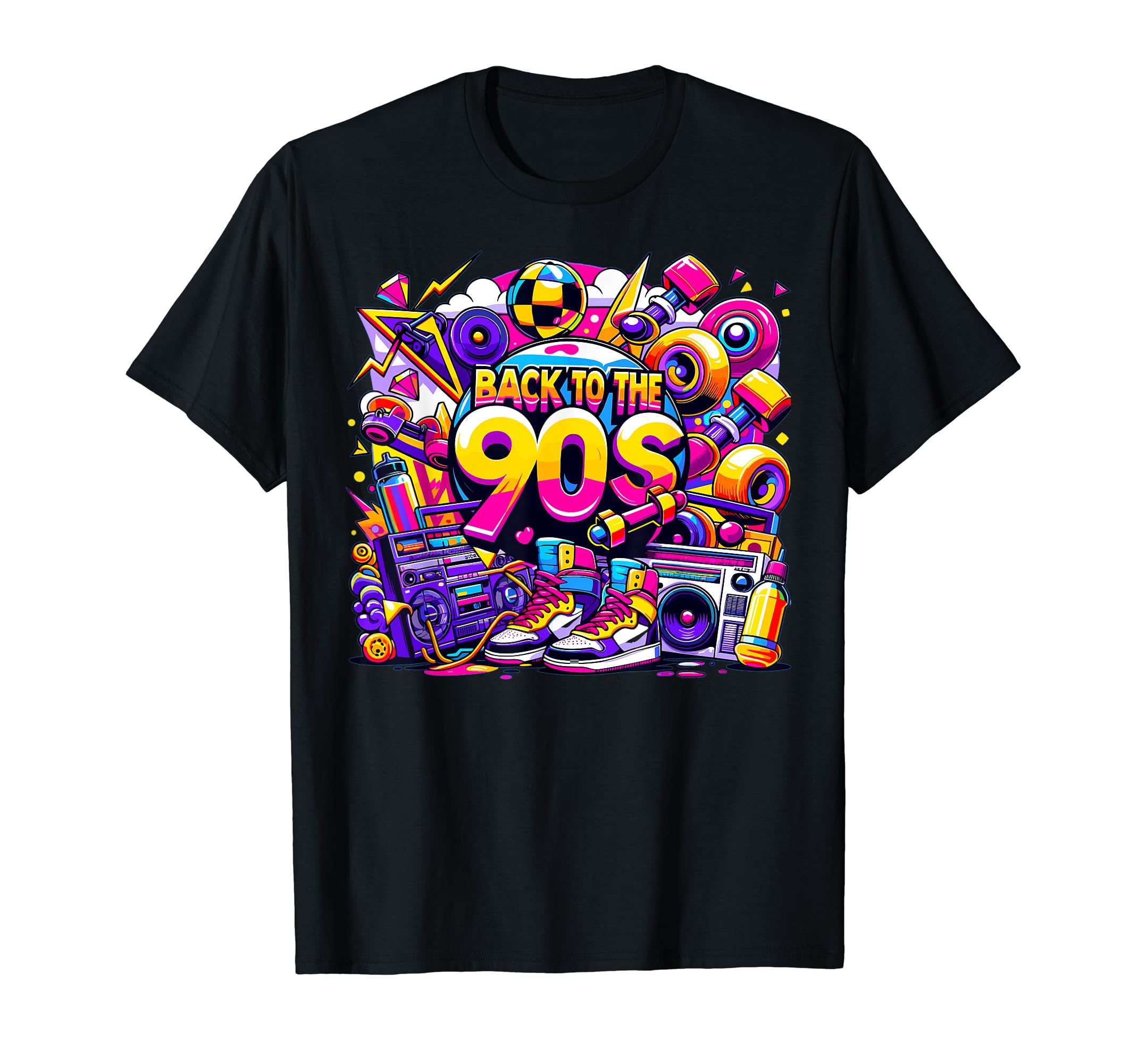 Amazon.com: Men's Women's Kids Retro Vintage Back To 90's Theme Party T ...