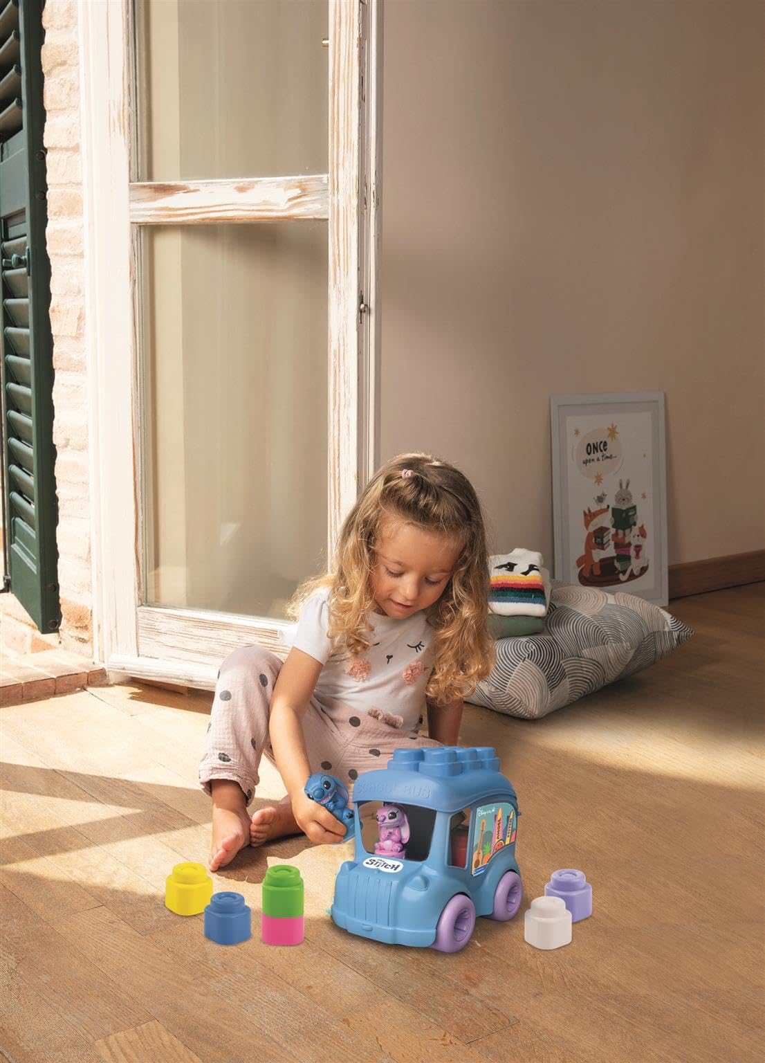 Clementoni Disney Baby Stitch 2-in-1 Activity Bus Playset with Soft ...