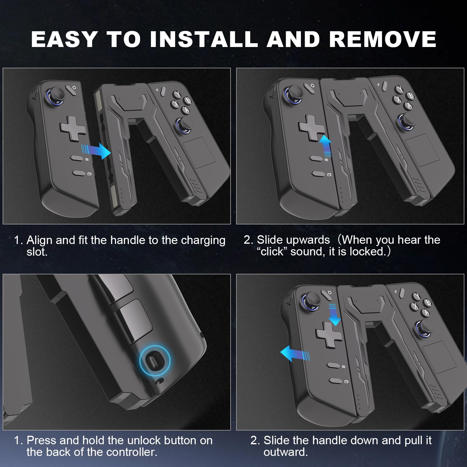 Snapklik.com : Charging Grip For Lenovo Legion Go 2, Handle Connector ...