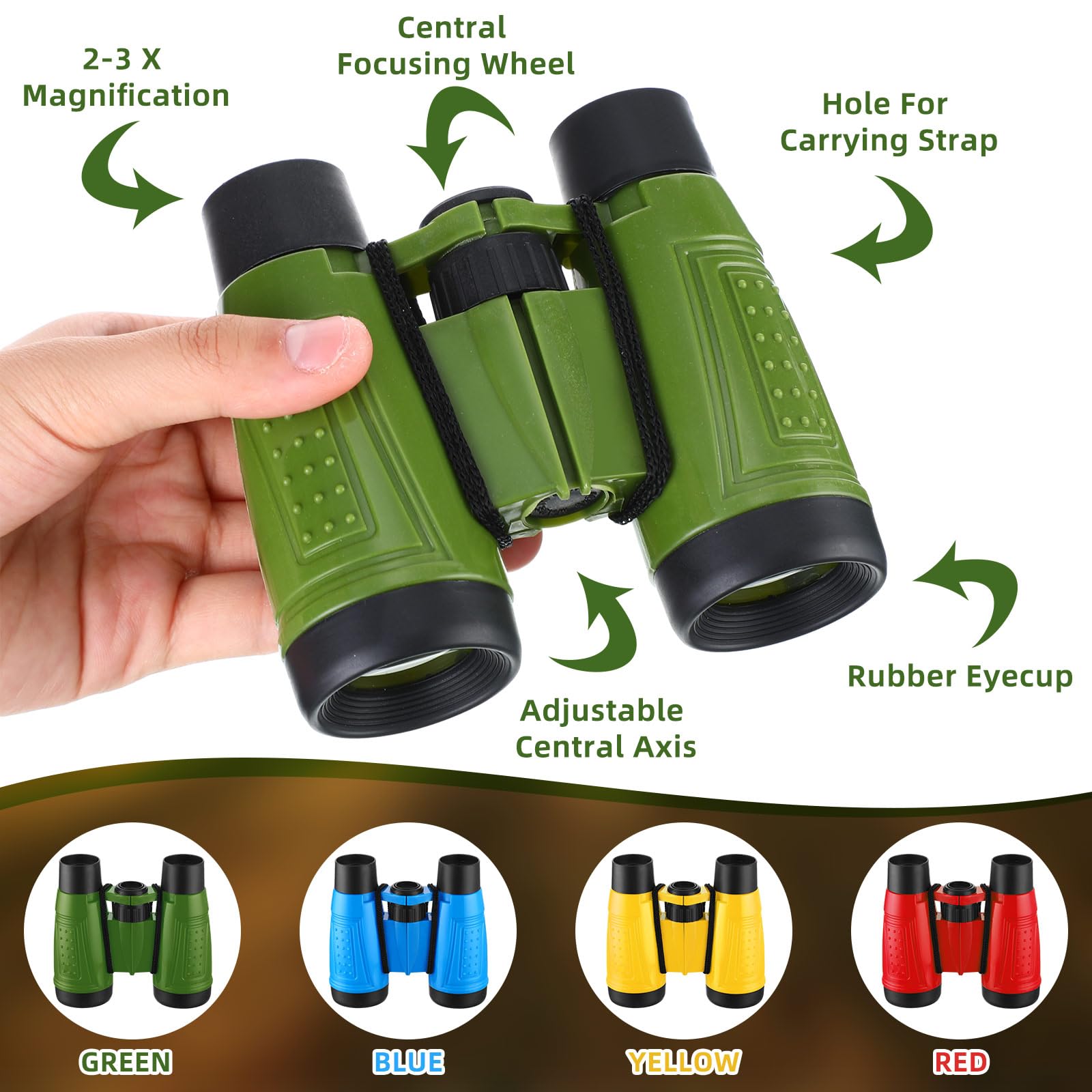 Snapklik.com : 24 Pack Christmas Kid Mini Binocular Compass Magnifying ...