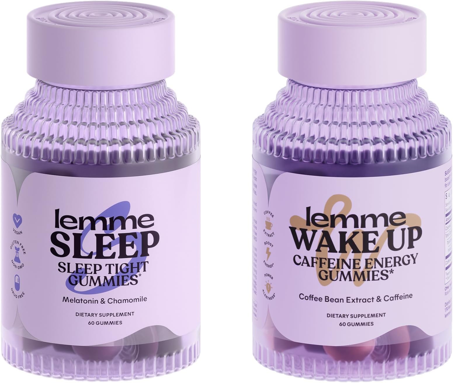 Amazon.com: Lemme Sleep and Wake Up Bundle - Sleep Gummies for Better ...