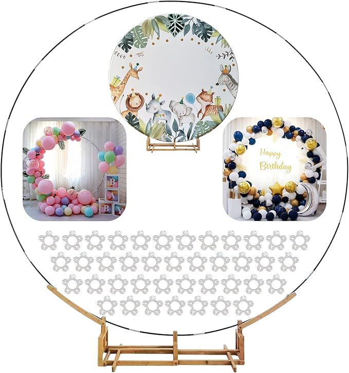 Amazon.com : Circle Balloon Arch Stand kit,75-Inch Large Round Balloon ...