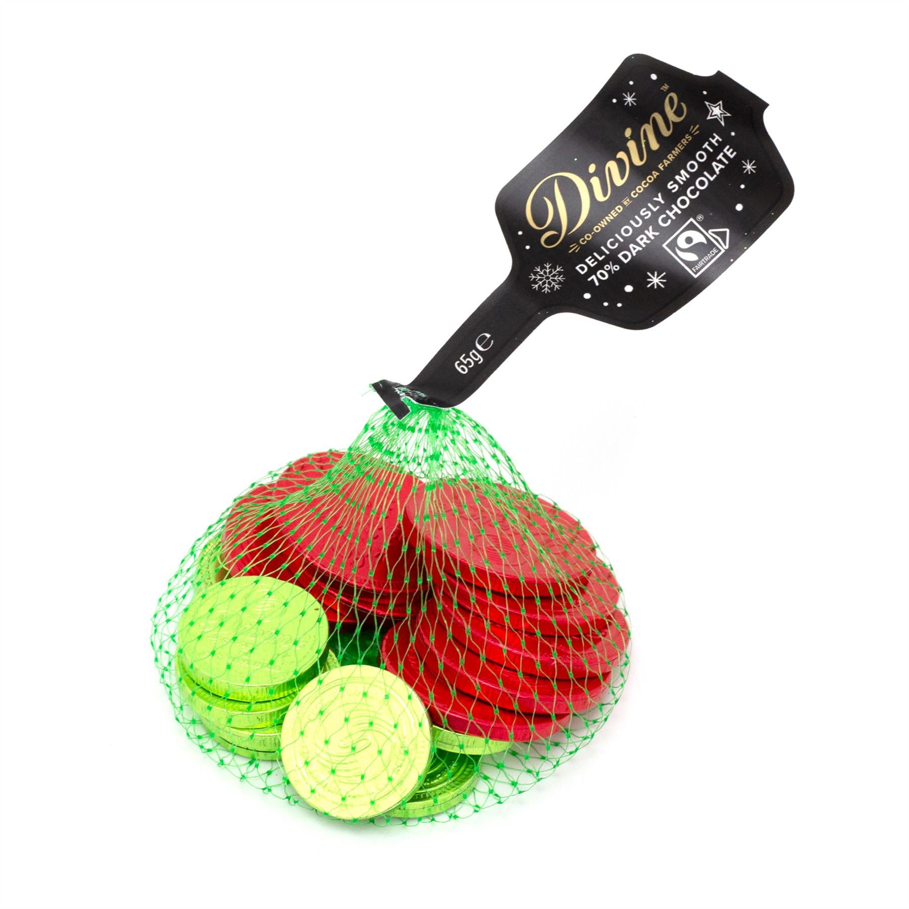 Fairtrade 70% Dark Chocolate Coins | Vegan Christmas Dark Chocolates ...