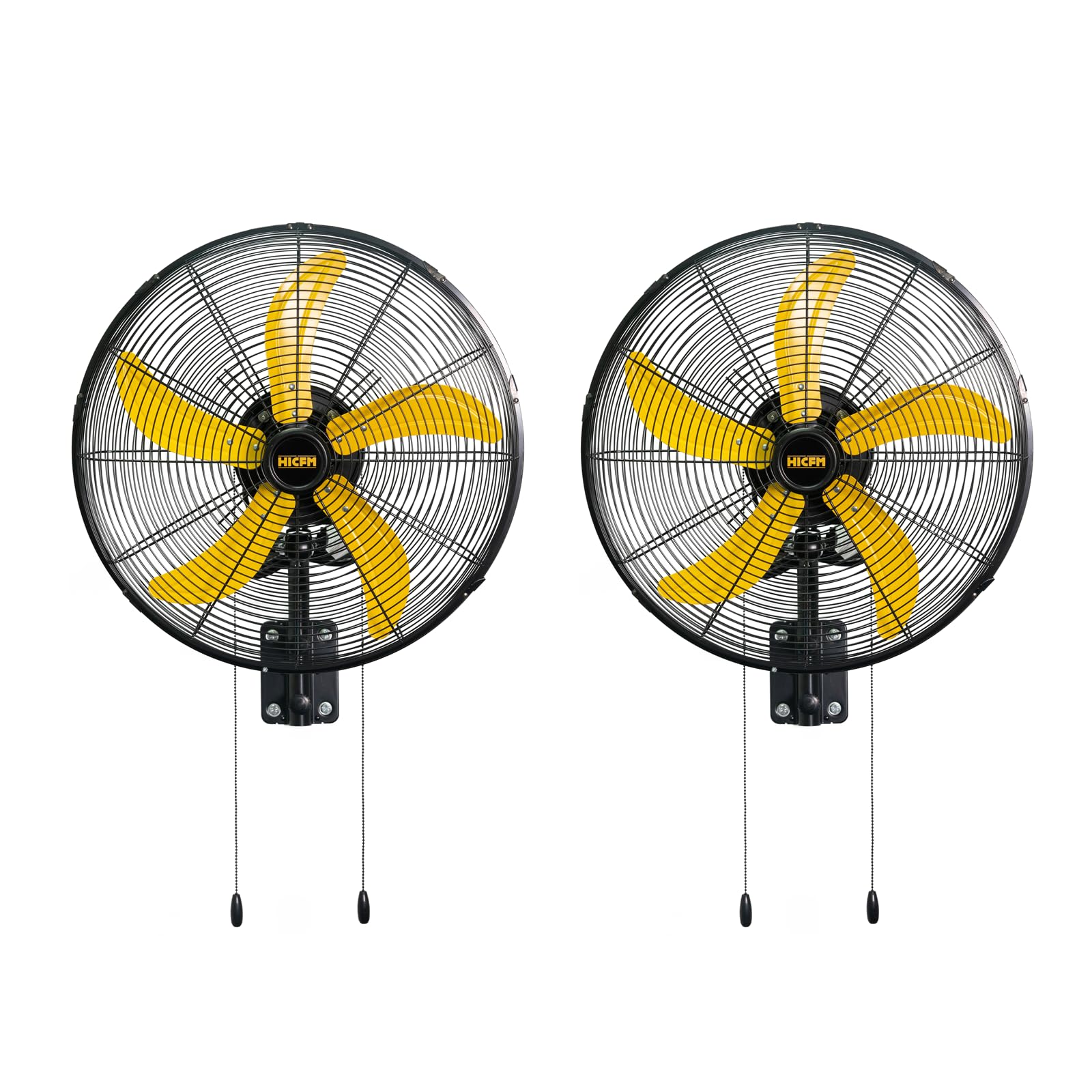 Snapklik.com : HiCFM 2 Pack 20" Oscillating Wall Mount Fan, 5000 CFM ...