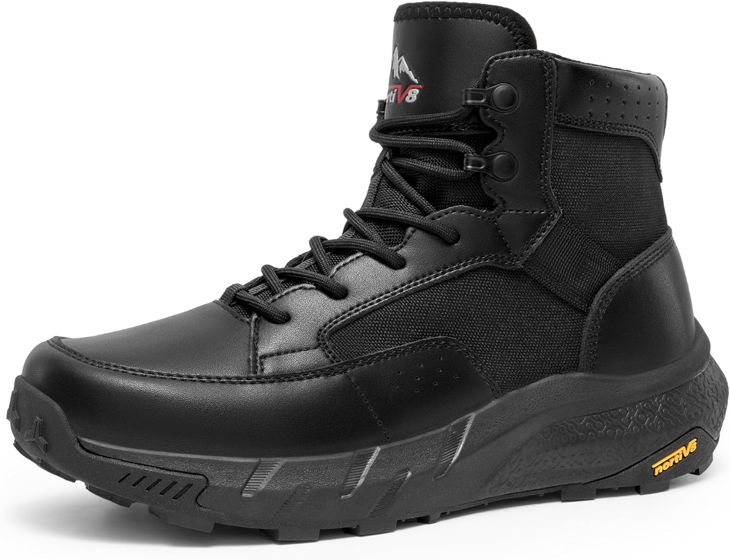 Amazon.com | NORTIV 8 Men's Lightweight Casual Work Boots Leather ...