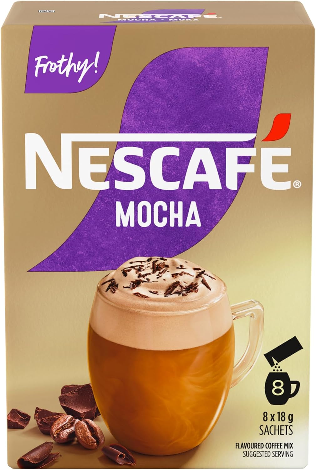 NESCAFE Gold Mocha Mix - Creamy Chocolate Coffee Sachets