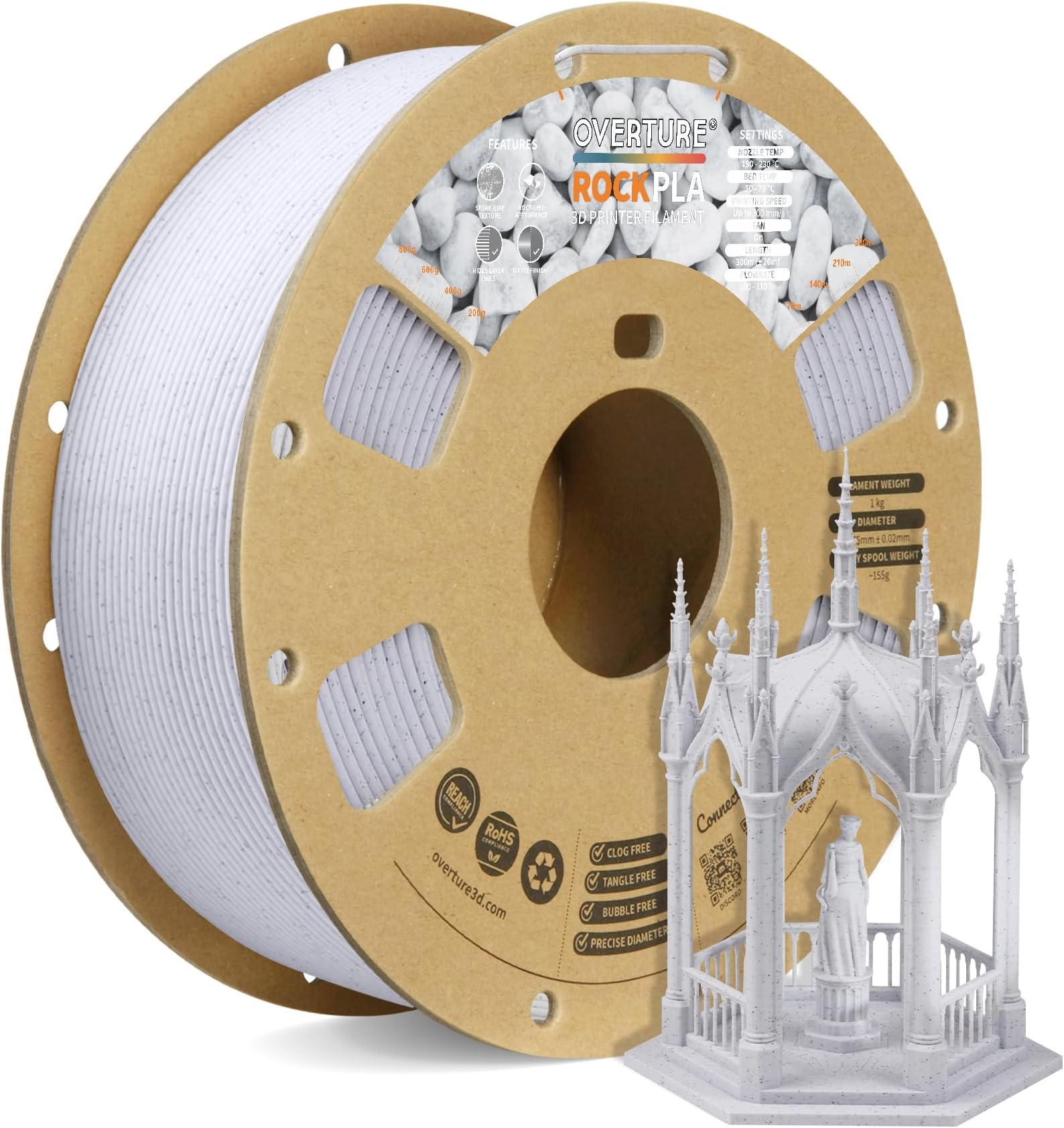 eSUN Basic PLA Filament 1.75mm, ePLA 3D Printing Filament Dimensional ...