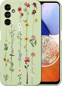 ZTOFERA Floral Case for Samsung Galaxy A55 5G,Clear Cute Flower Pattern Case for Girls Women ...