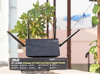 Asus RT-AC58U AC1300 Dual Band Gigabit Wireless Router (Black, Not a ...