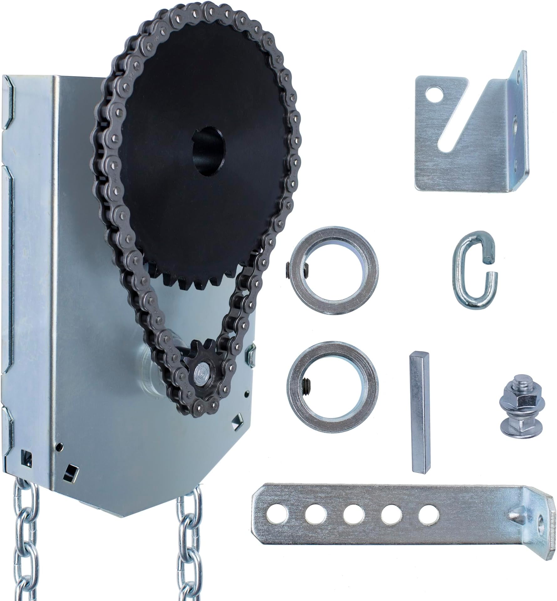 NULTRUMA Garage Door Chain Hoist 1in Solid Keyed Shaft 4:1 Reduced ...