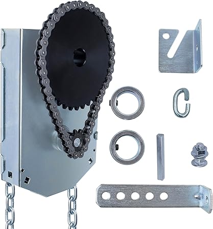 NULTRUMA Garage Door Chain Hoist 1in Solid Keyed Shaft 4:1 Reduced ...