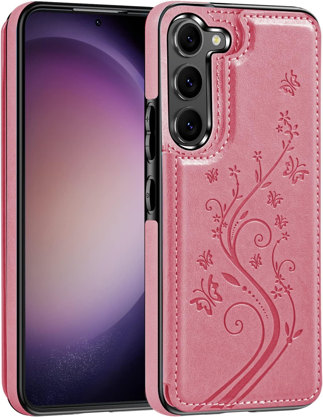 Amazon.com: Korecase for Samsung Galaxy A54 Butterfly PU Leather Wallet ...