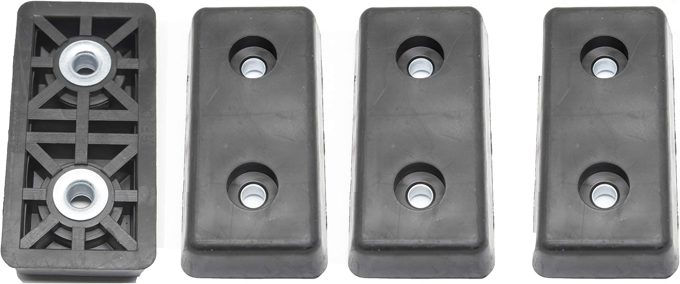 4 Large Rectangular Rubber Feet Bumpers - .528 H X 2.777 L X 1.375 W ...
