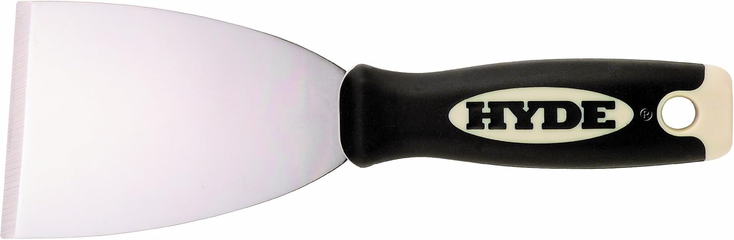 Hyde Tools 06400 3-Inch MaxxGrip Pro Stiff Chisel Scraper - Putty ...