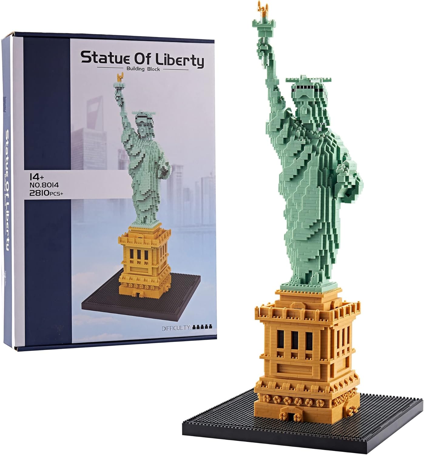 FULHOLPE Statue of Liberty Model Building Blocks Kit, 2810 Pieces New ...