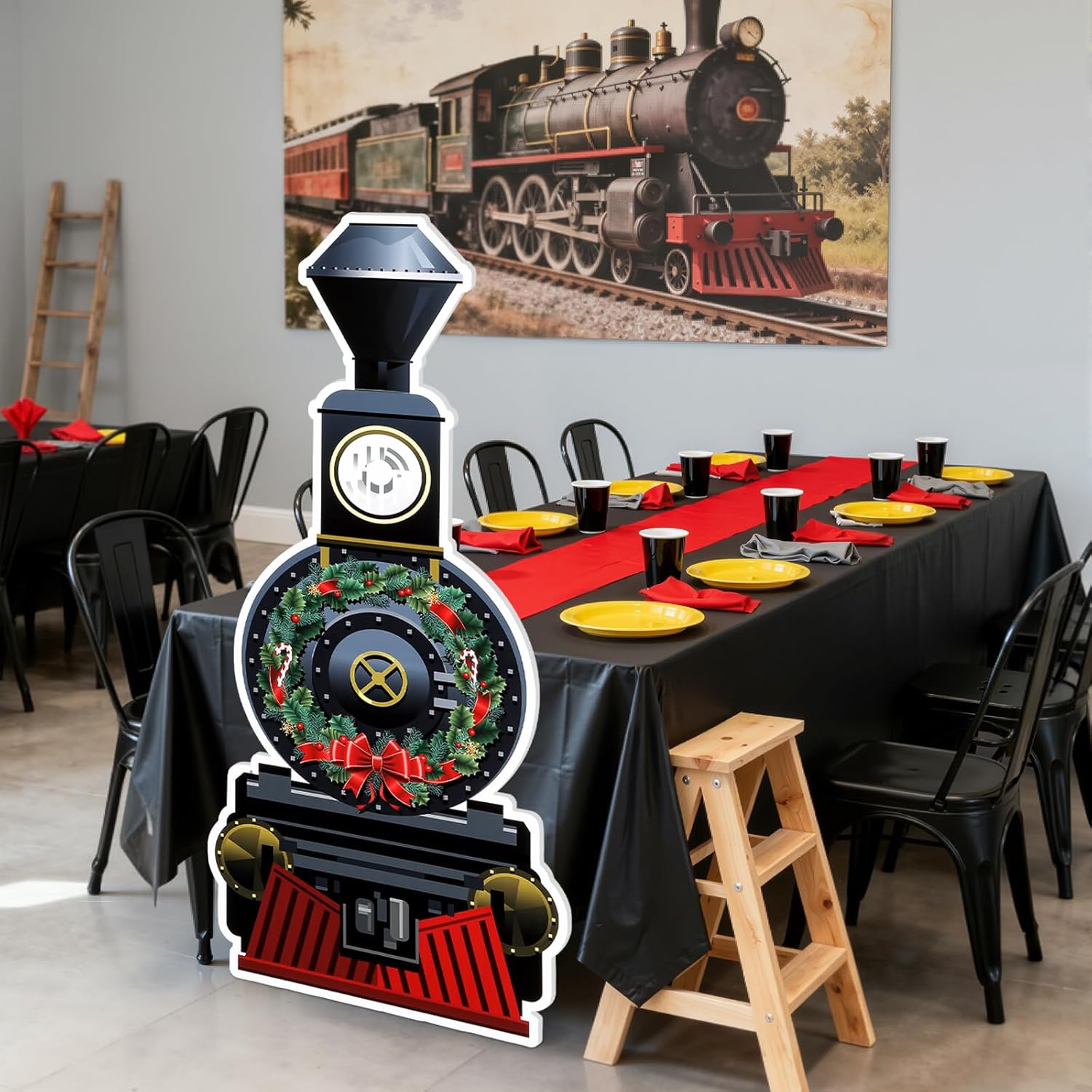 Amazon.com: Moukeren 3pcs Christmas Express Train Decoration Steam ...