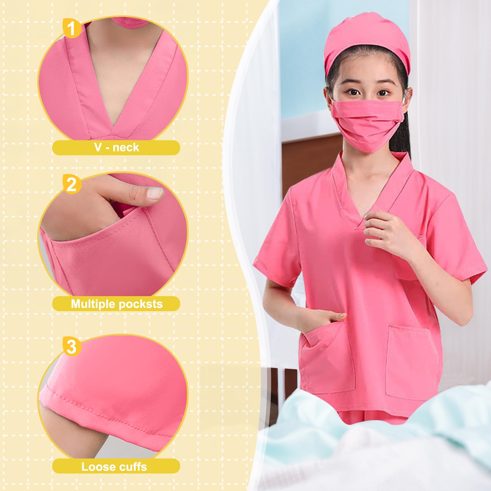 Amtum Kids Doctors Outfit Doctor Costume Kids with Lab ...