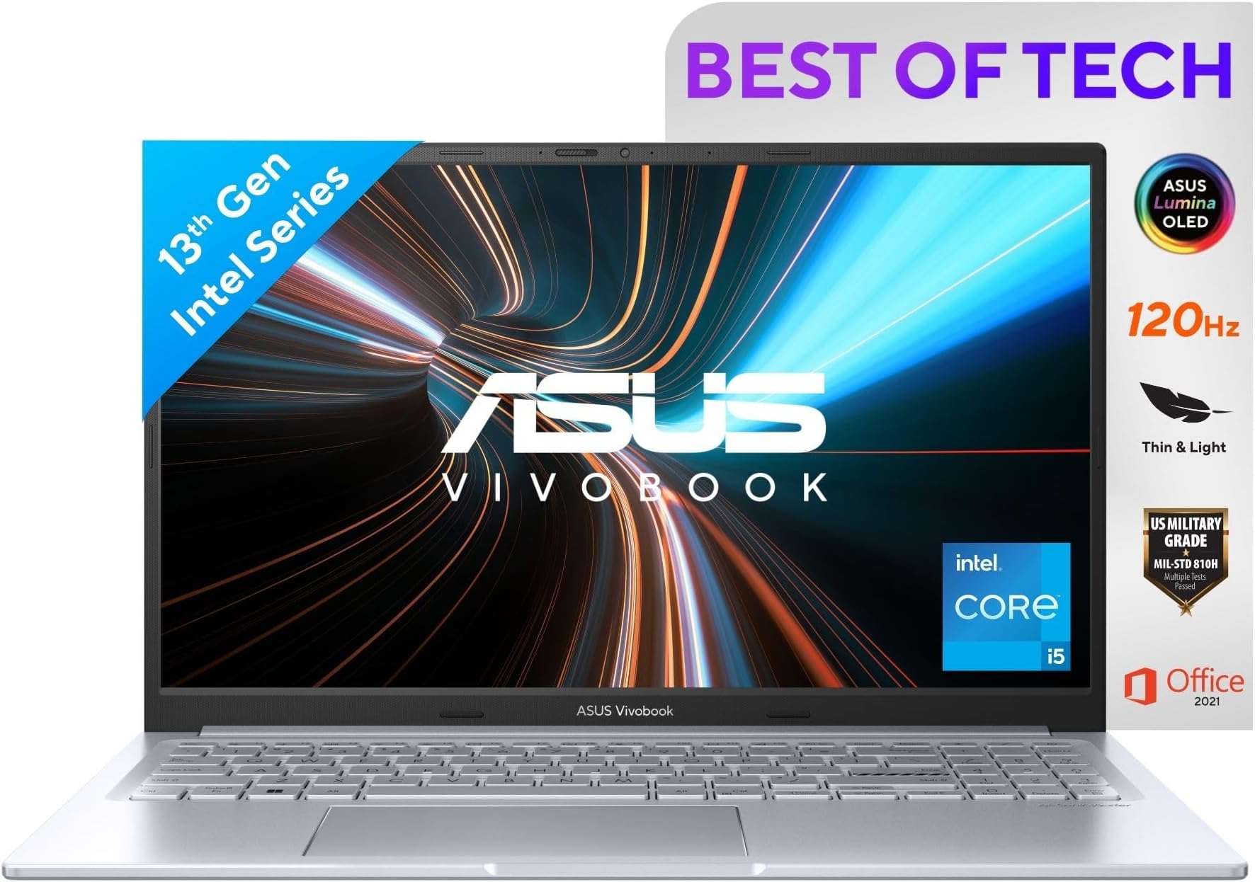 ASUS Vivobook 15X OLED,2.8K (2880 x 1620) 16:9,Intel Core i5-1335U ...