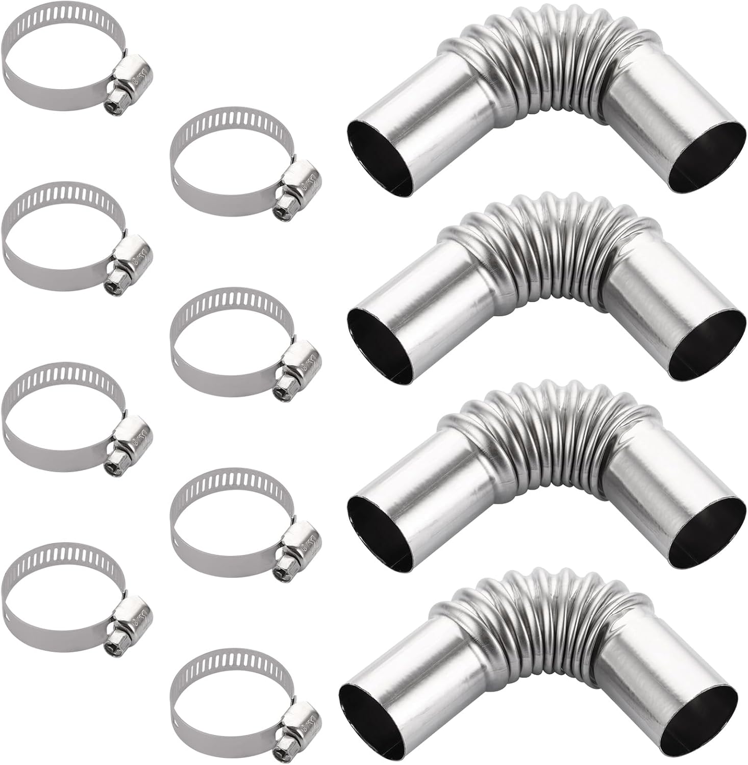 VIDETOL 4 Pcs 27mm Stainless Steel Diesel Heater Exhaust Pipe, 12 cm ...