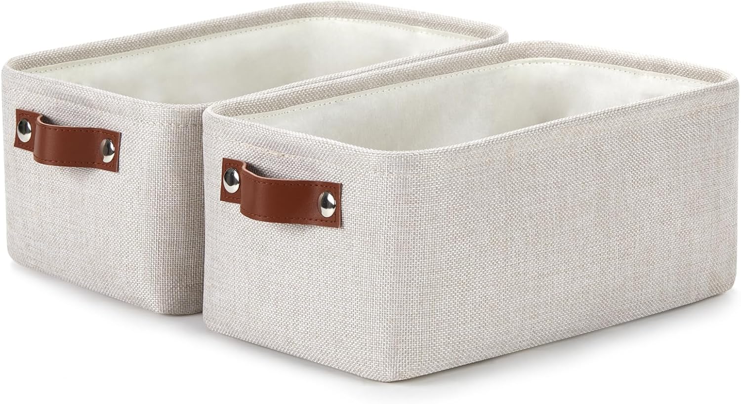 Amazon.com: DULLEMELO fabric storage baskets | 11.8x7.9x5.1 inch small ...