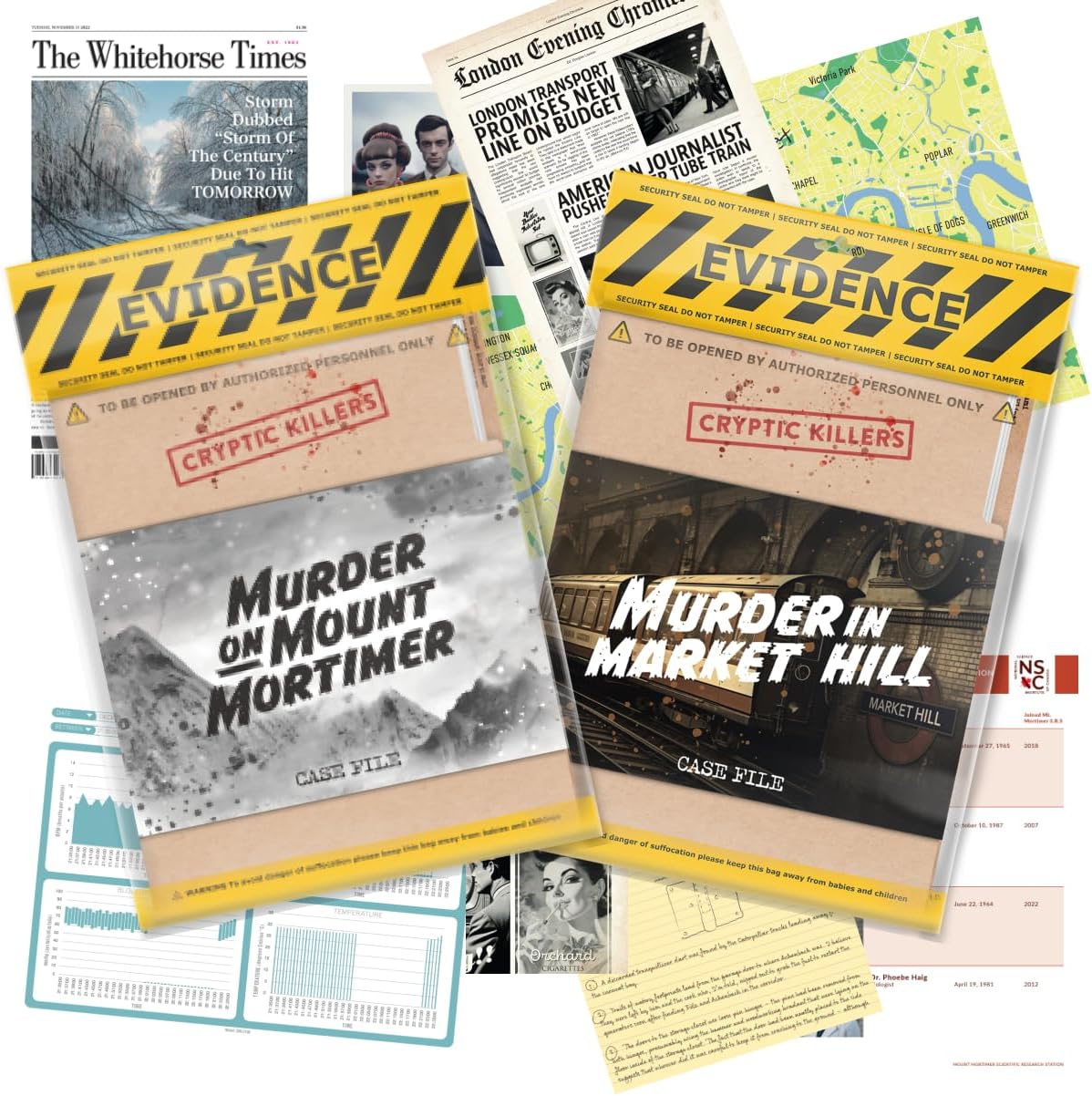 Amazon.com: Cryptic Killers Bundle #8 - Unsolved Murder Mystery Game ...