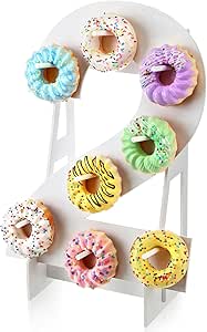 Amazon.com: RattanView Wooden Donut Stand One Two Sweet Donut Birthday ...