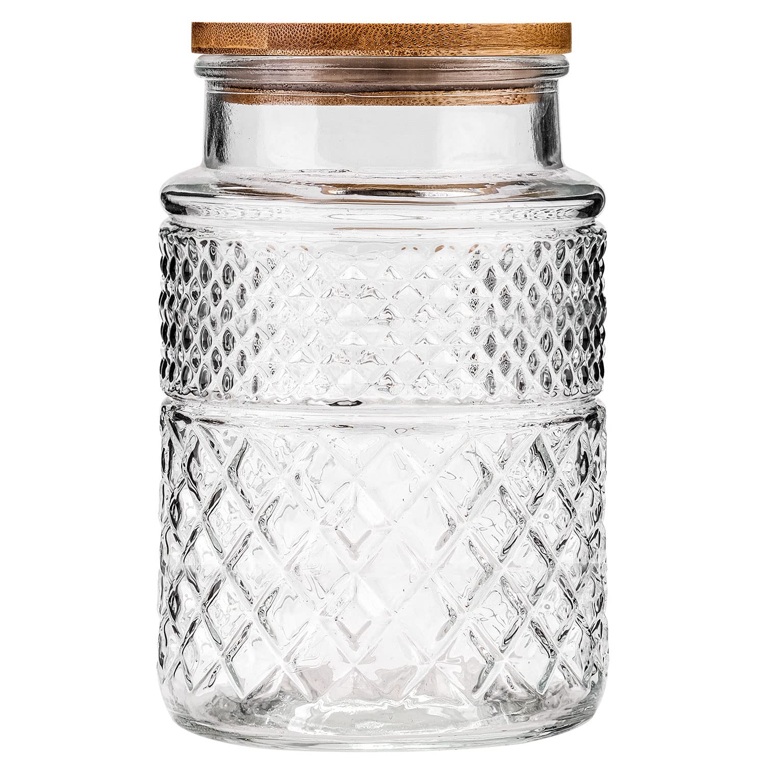 Amazon.com: WHJY Glass Storage Container with Lid, Airtight Glass Jars ...