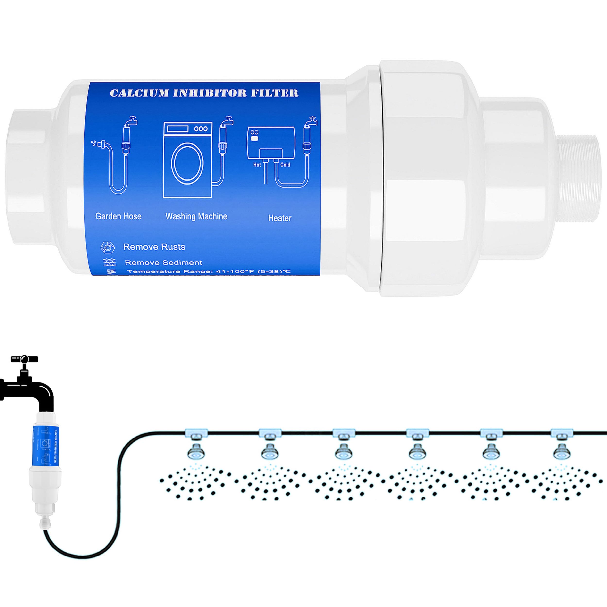 Snapklik.com : Mornajina Calcium Inhibitor Filter For 3/4" Standard ...
