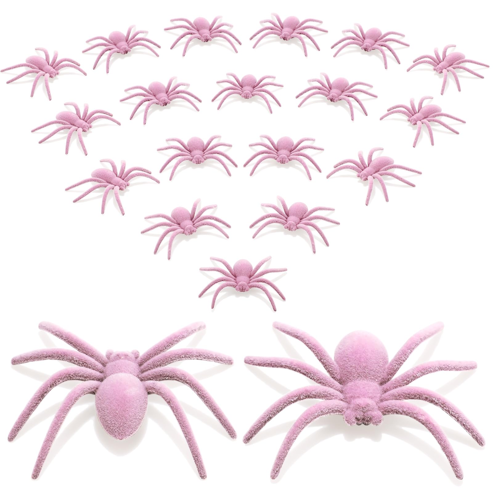Amazon.com: Shappy 20 Pcs Mini Fuzzy Spider Realistic Hairy Small ...