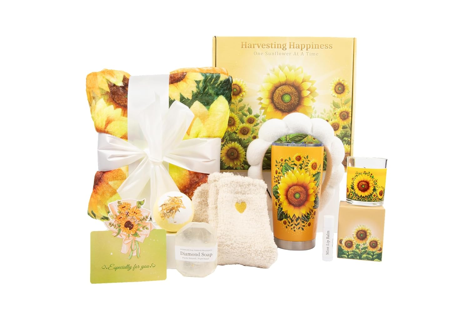 Amazon.com: YENSEDA Sending Sunshine Gifts (9 Pcs), Care Package for Women, Get Well Soon ...