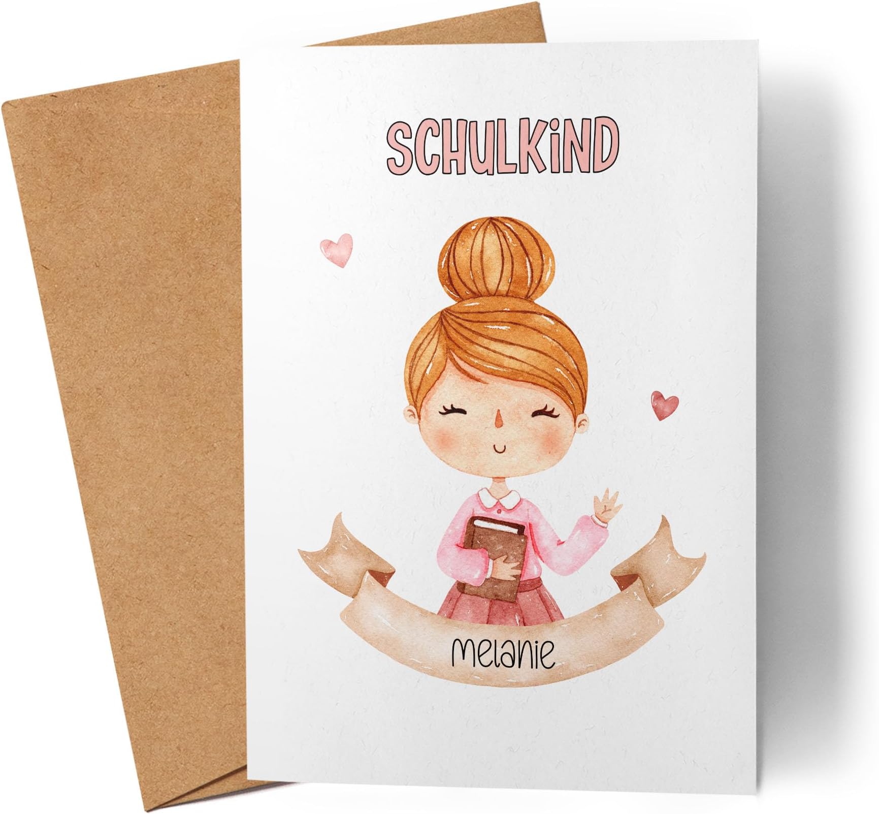 Kiddle-Design Schulkind Karte Personalisierte Glückwunschkarte ...